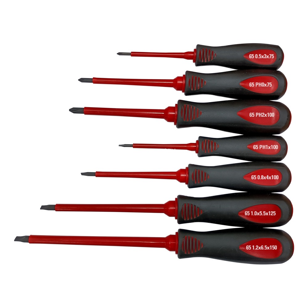 #FS6507 - 7PCS VDE Slotted/ PH Screwdriver Set - Fisher Tool Company ...